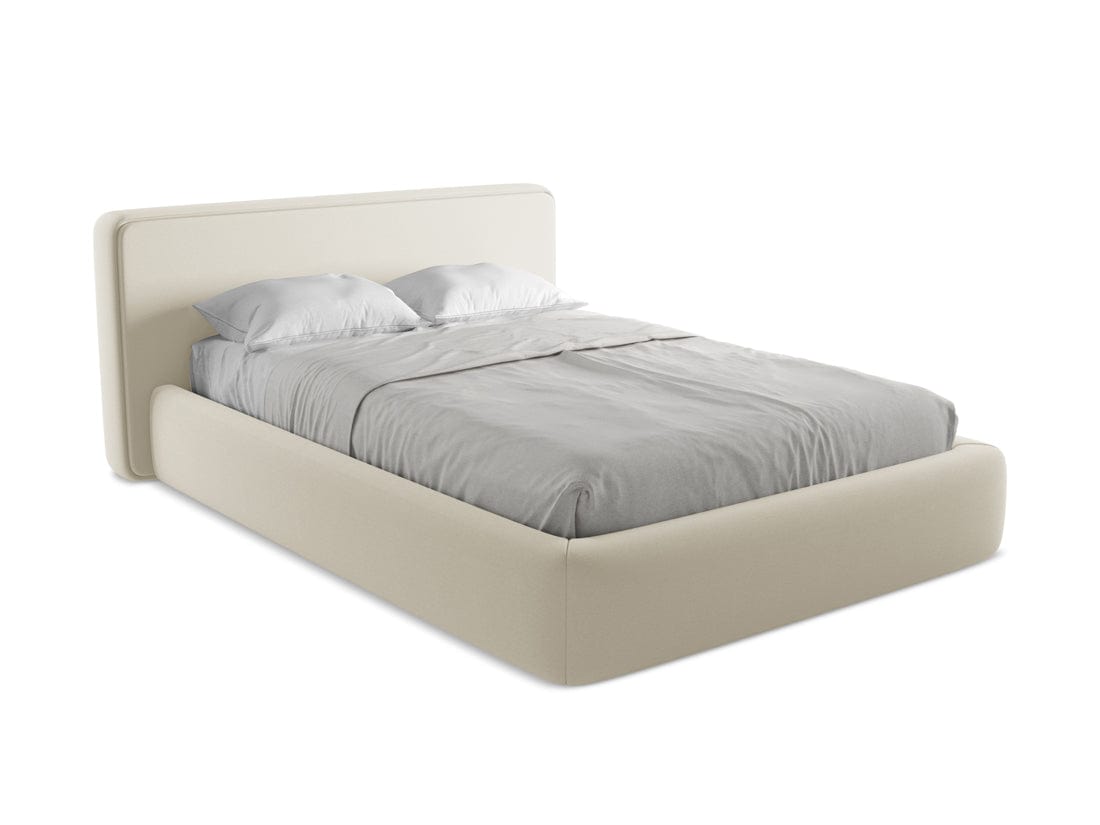 Pat Rabatabil Kiana C8 tapitat cu stofa boucle Crem - SomProduct Romania